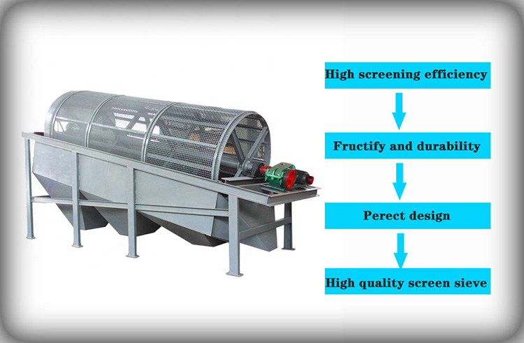 Trommel Screen Drum Screen for Soil, Compost